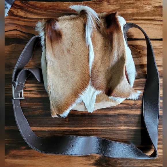 Be Wilde | Bags | South African Springbok Skin Crossbody Bag | Poshmark